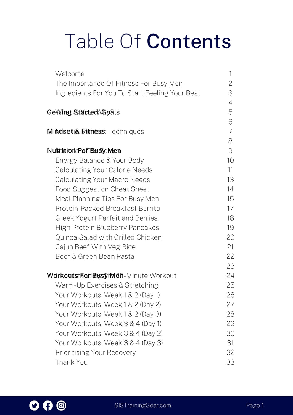 Fit In 15 Minutes: Guide to Getting Lean – S.I.S. Training Gear